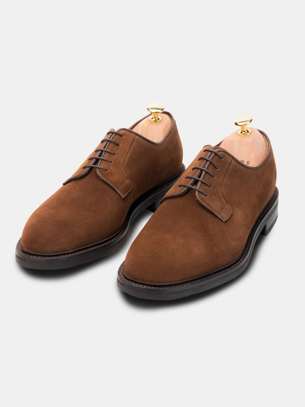The Plain Toe Blucher - Medium Brown Suede | Morjas