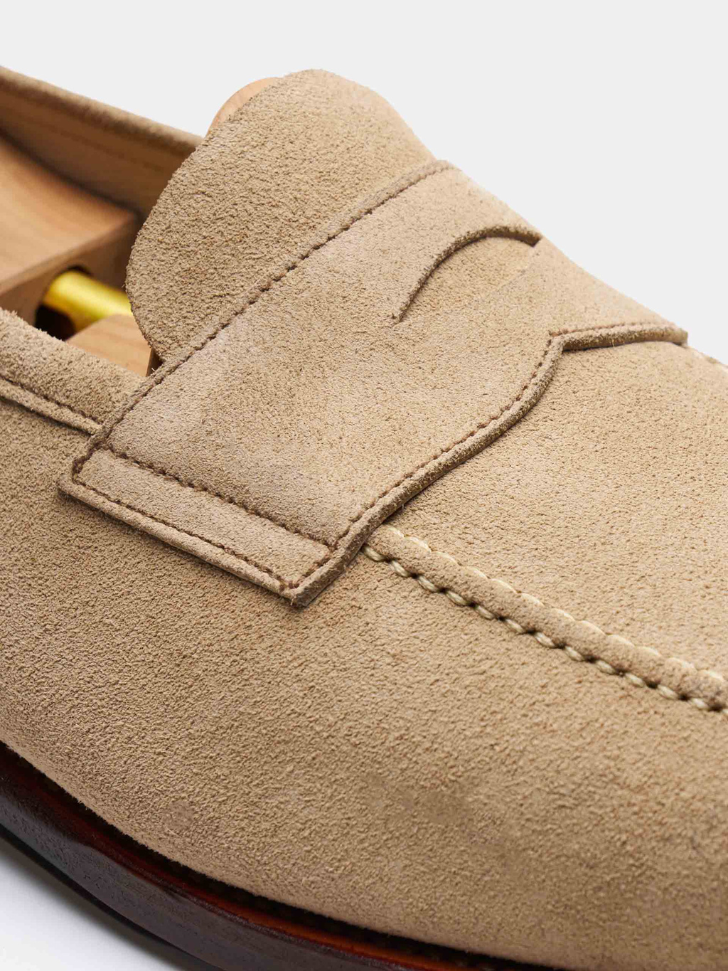 The Penny Loafer - Sand Suede - Unlined | MORJAS
