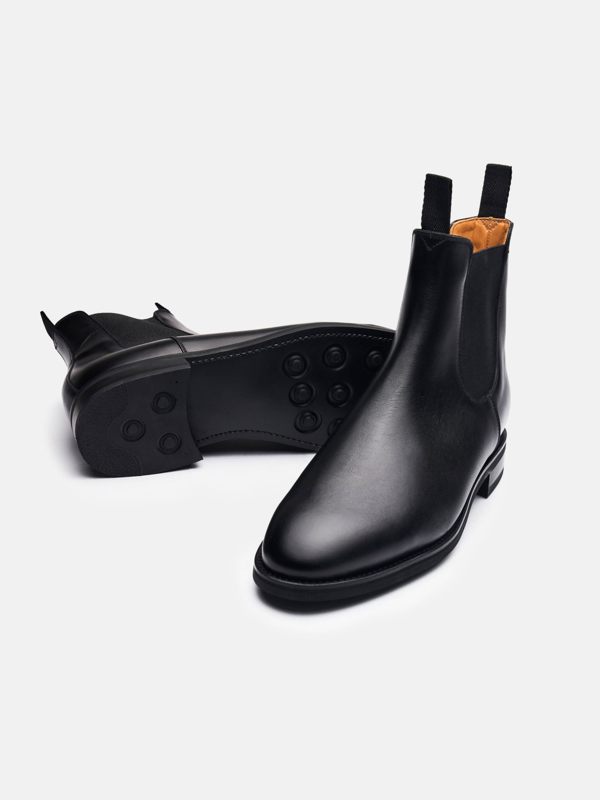 La Bottine Chelsea - Cuir Lisse Noir | Morjas