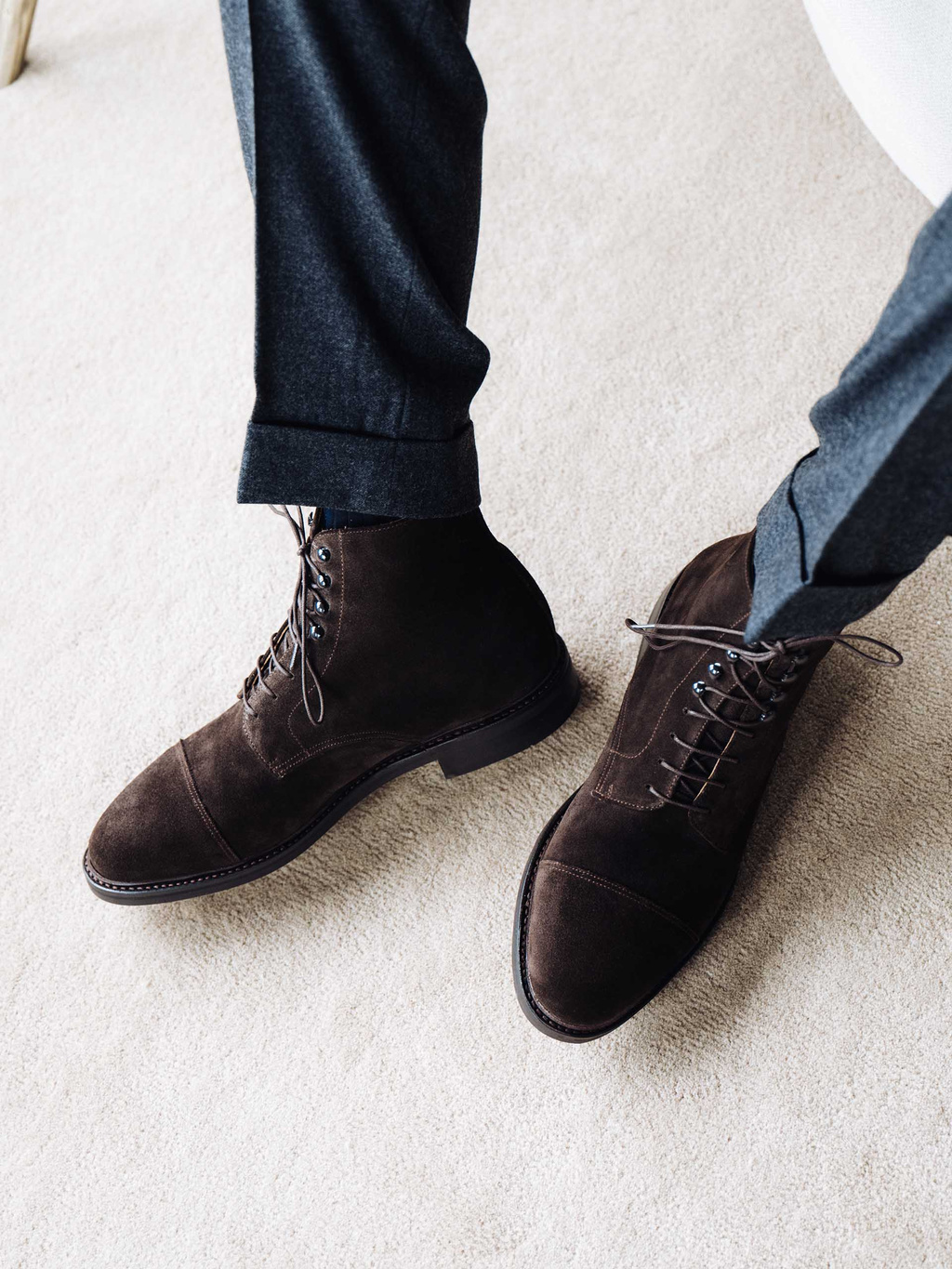 The Jumper Boot - Brown Suede | Goodyear welted | MORJAS